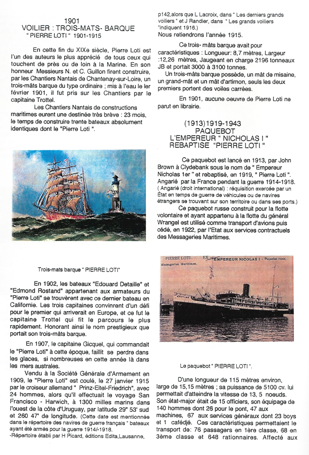 Navires portant le nom de Pierre Loti | Association Internationale des ...