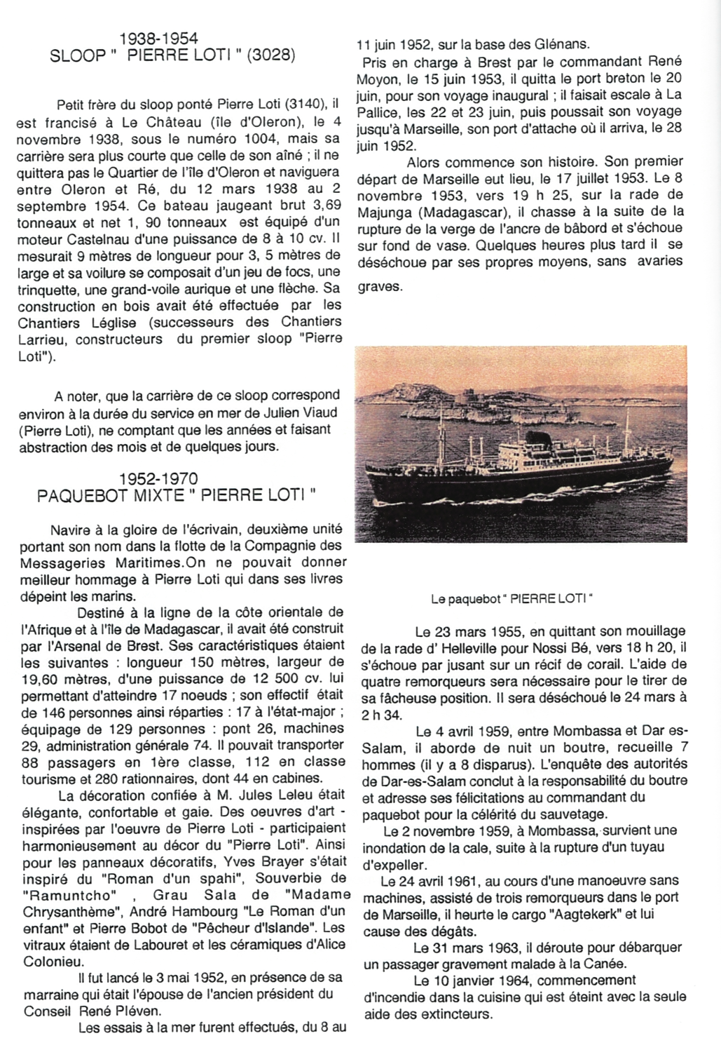 Navires portant le nom de Pierre Loti | Association Internationale des ...