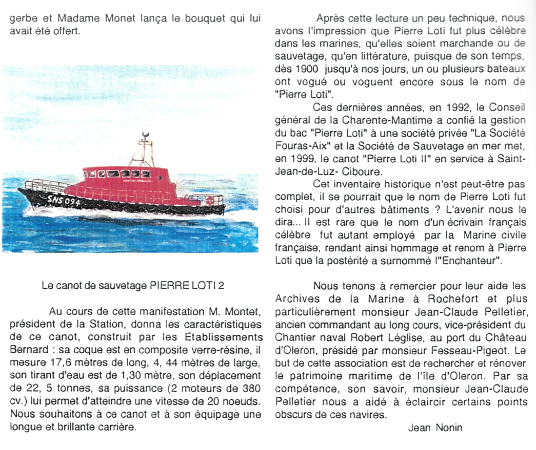 Navires portant le nom de Pierre Loti | Association Internationale des ...
